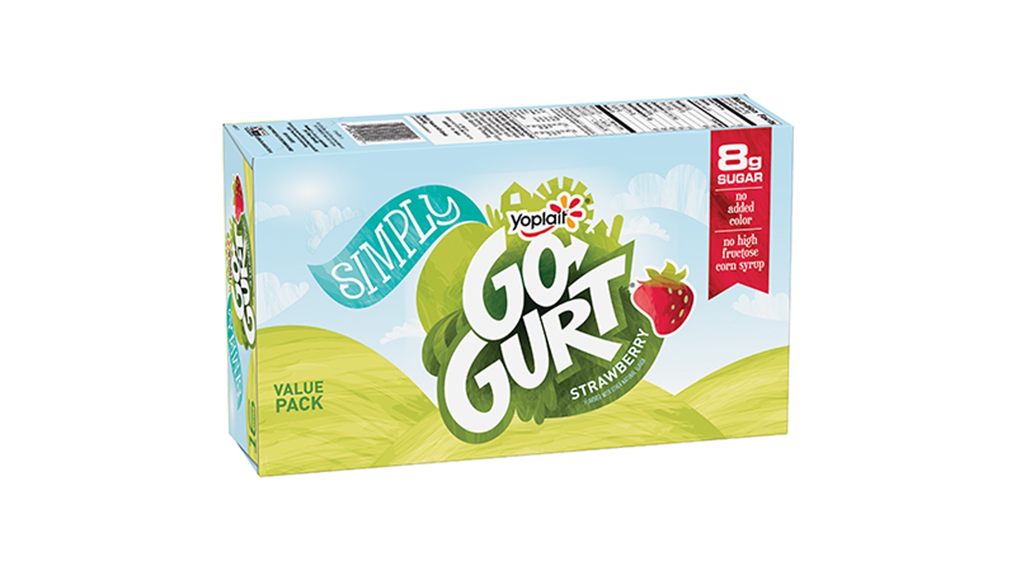 Yoplait® Simply Go Gurt® Yogurt Single Serve Tube Strawberry 32 Ounce – WebFoodStore