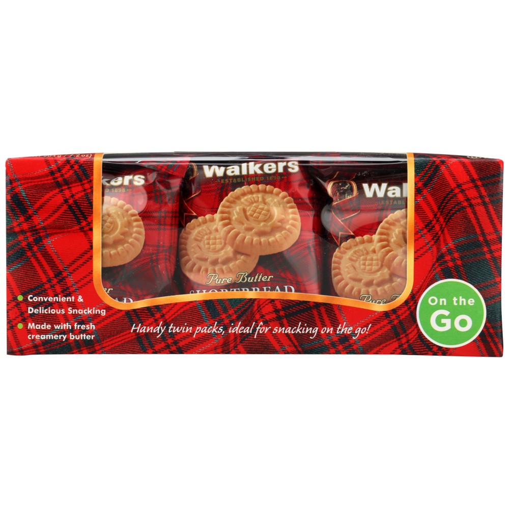 Walker's , On The Go Twin Packs Shortbread Cookies 7.2 Ounce, Case of ...