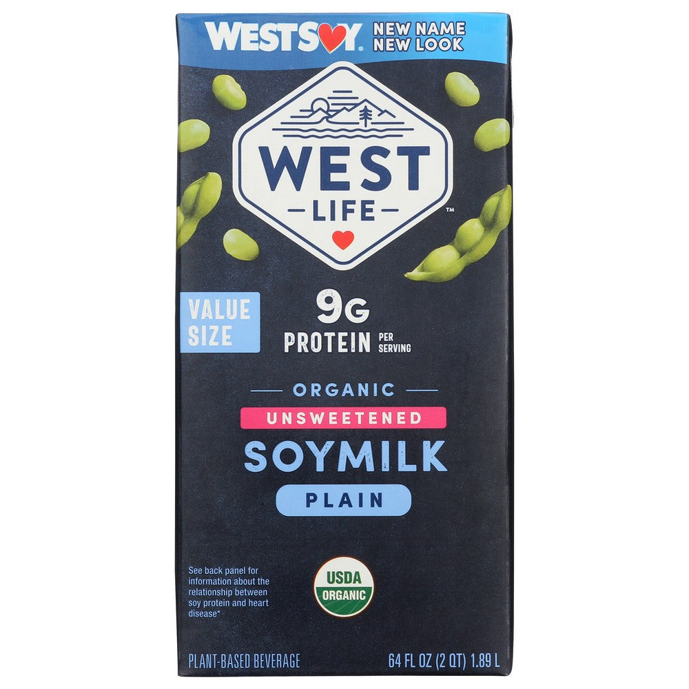 Westsoy Soymilk Unswt Original - 64 Fluid Ounce, Case of 8