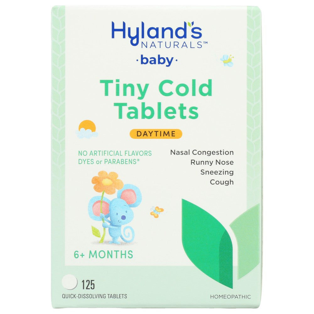 Hyland Baby Tiny Cold Tablets - 125 Tablet, Case of 1 – WebFoodStore