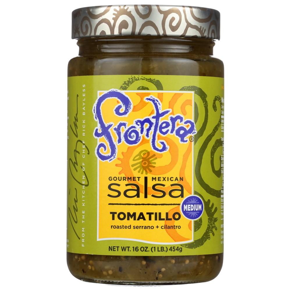 Frontera 10028, Frontera Salsa, Tomatillo Medium, 16 Oz., Case of 6 ...