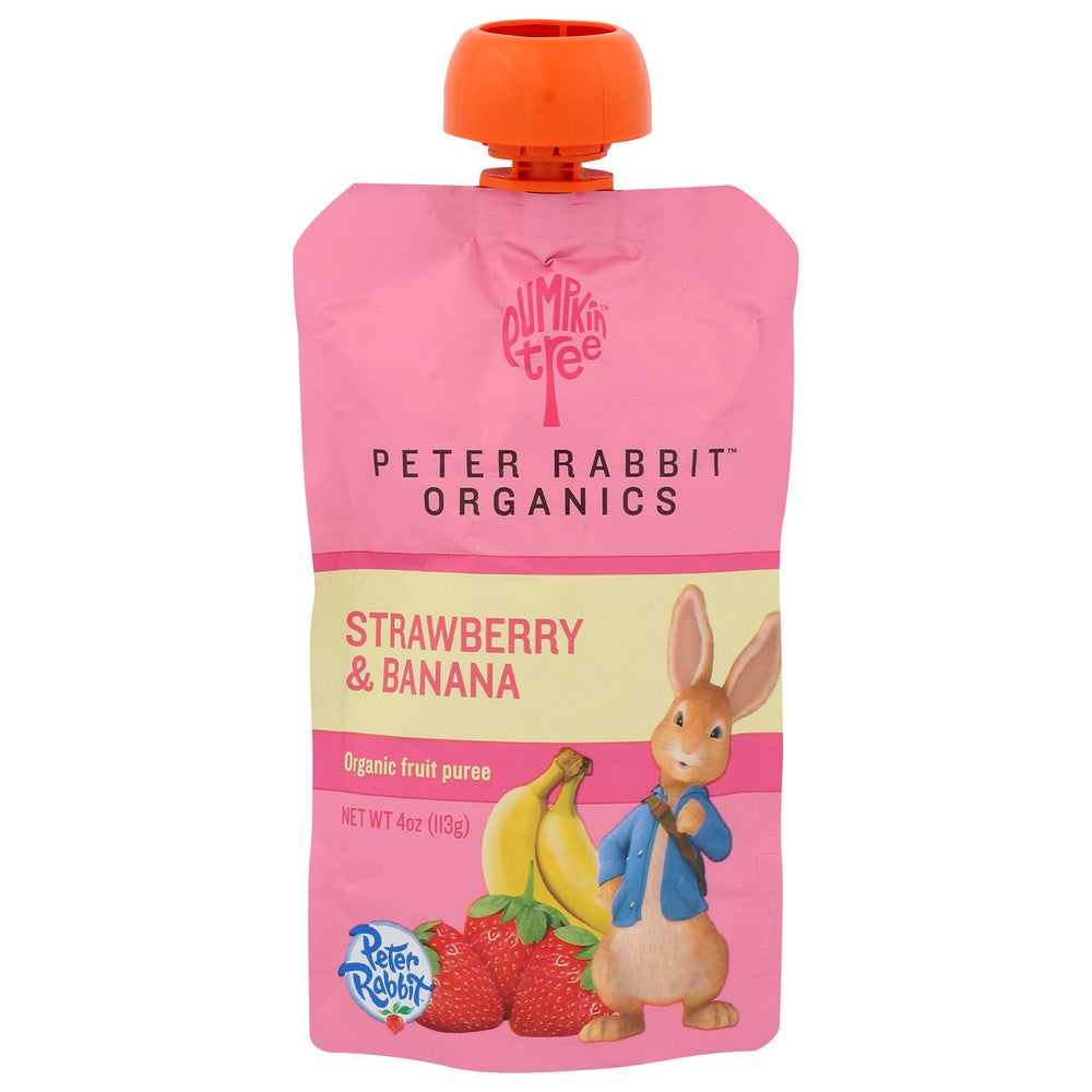 Peter Rabbit Baby Strawberry Banana Organic - 4 Ounce, Case of 10
