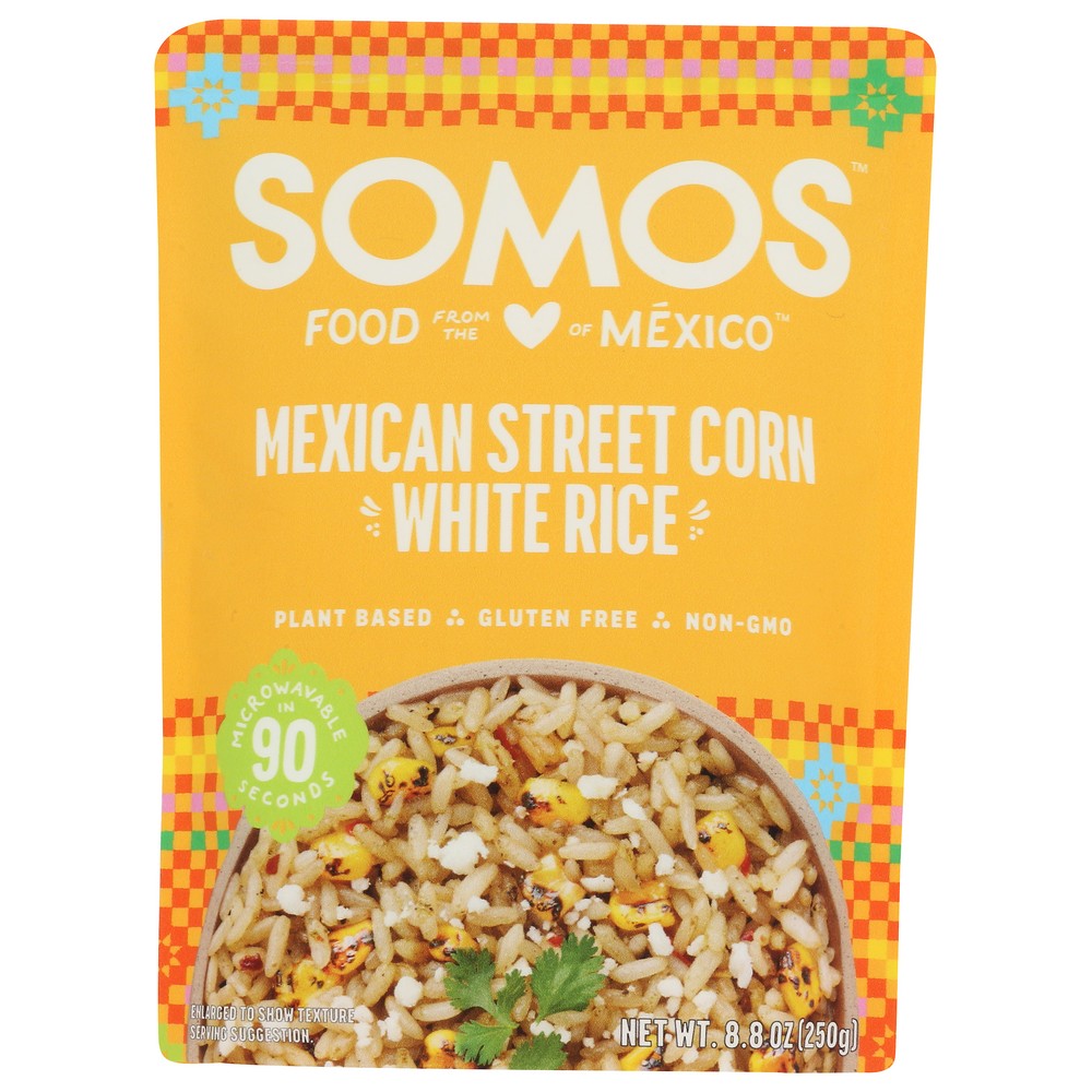 Somos Rice White Mex Street Corn - 9 Ounce, Case of 6