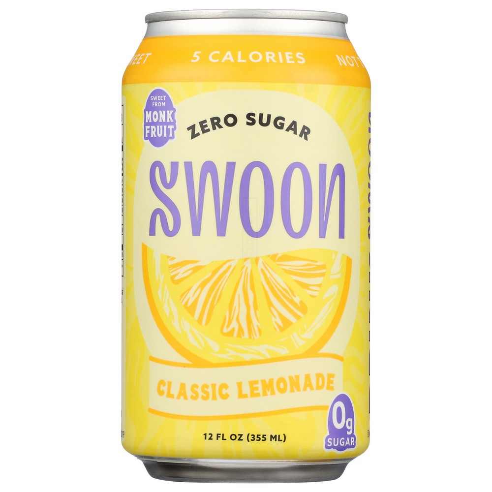 Swoon , Swoon Classic Lemonade Zero Sugar Lemonade 12 Fluid Ounce, Cas