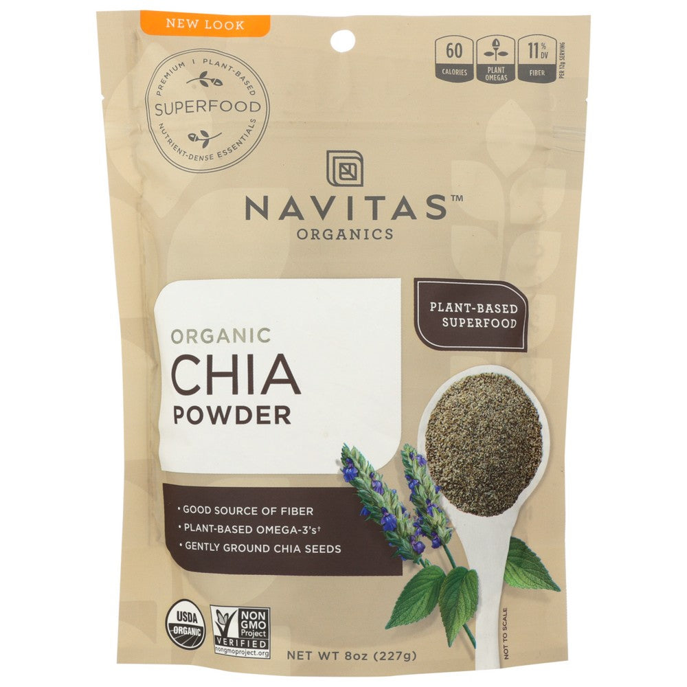 Navitas Chia Seed Powder - 8 Ounce, Case of 1 – WebFoodStore