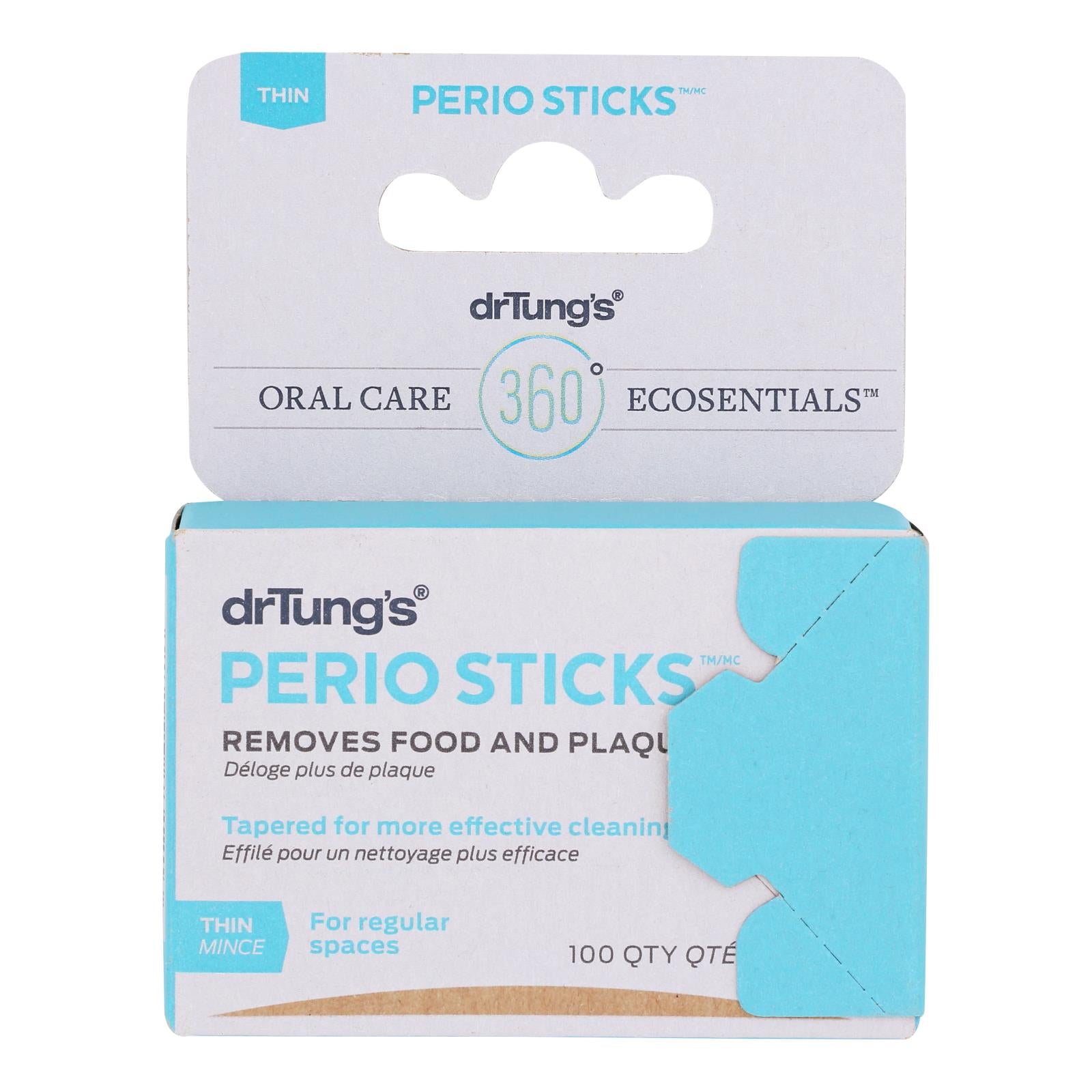 Dr. Tung's - Perio Sticks Thin - Case of 6-100 Count – WebFoodStore