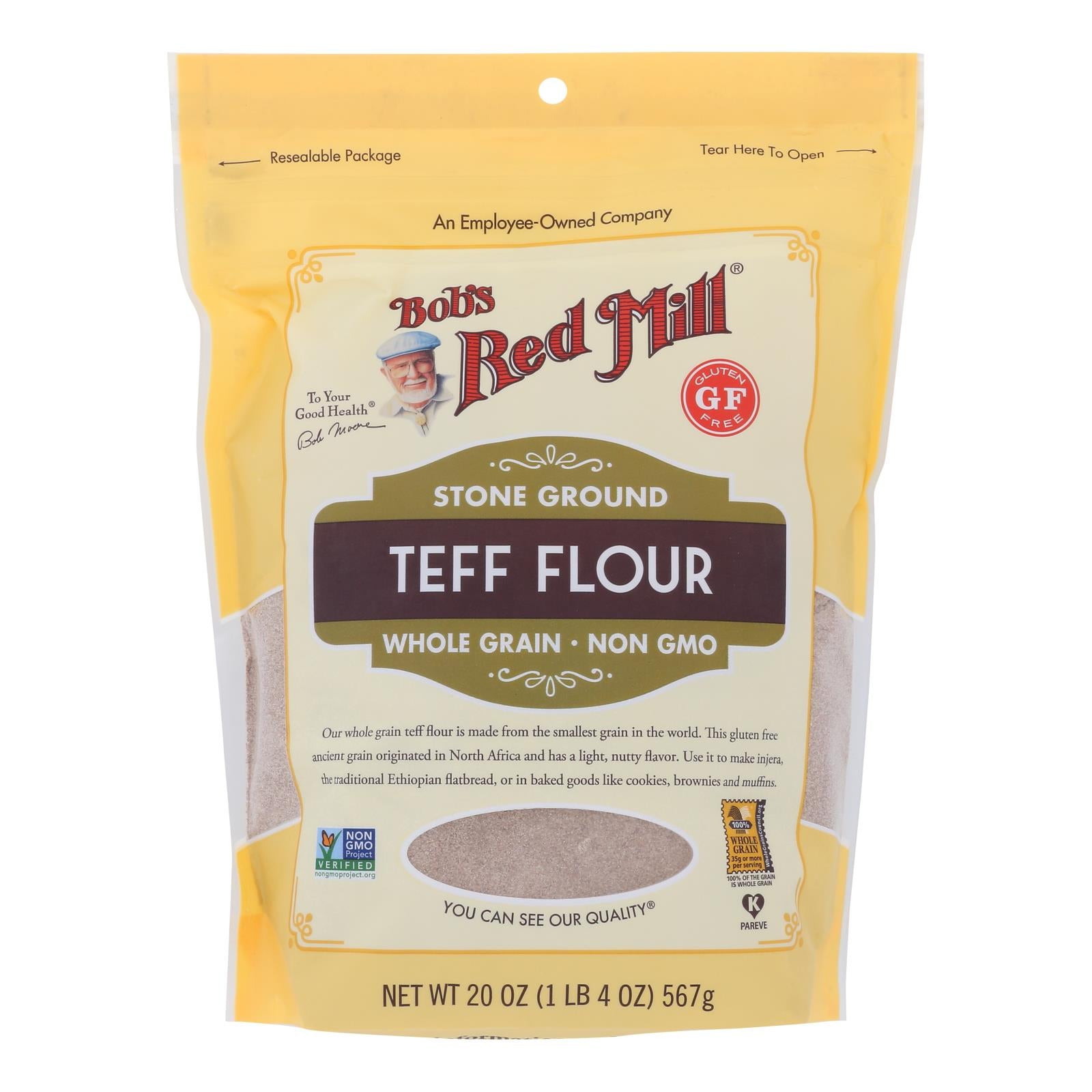 Bob's Red Mill - Flour Teff G/f - Case of 4-20 Ounce – WebFoodStore