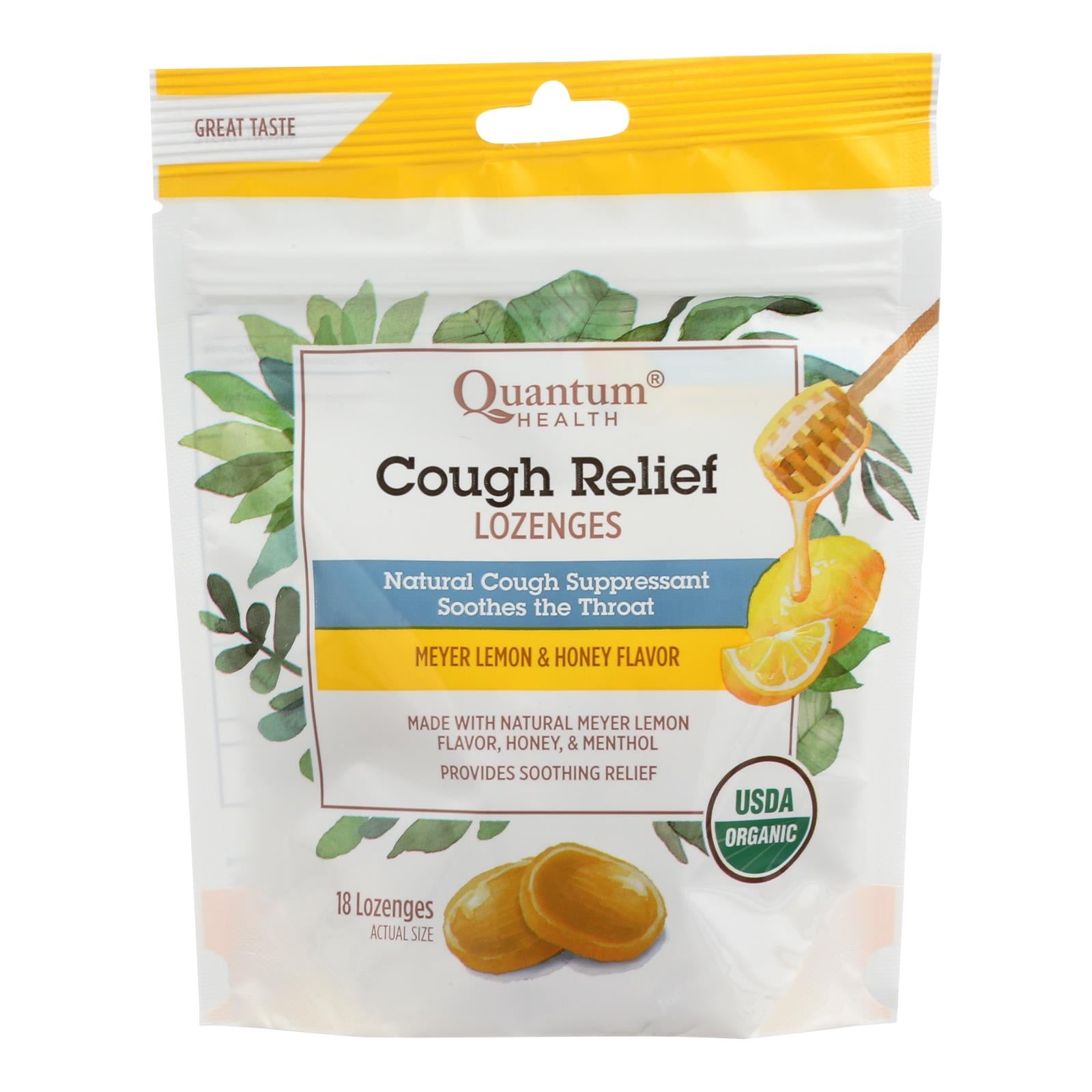 Quantum Research Organic Cough Relief LOunceenges - Meyer Lemon & Hone ...