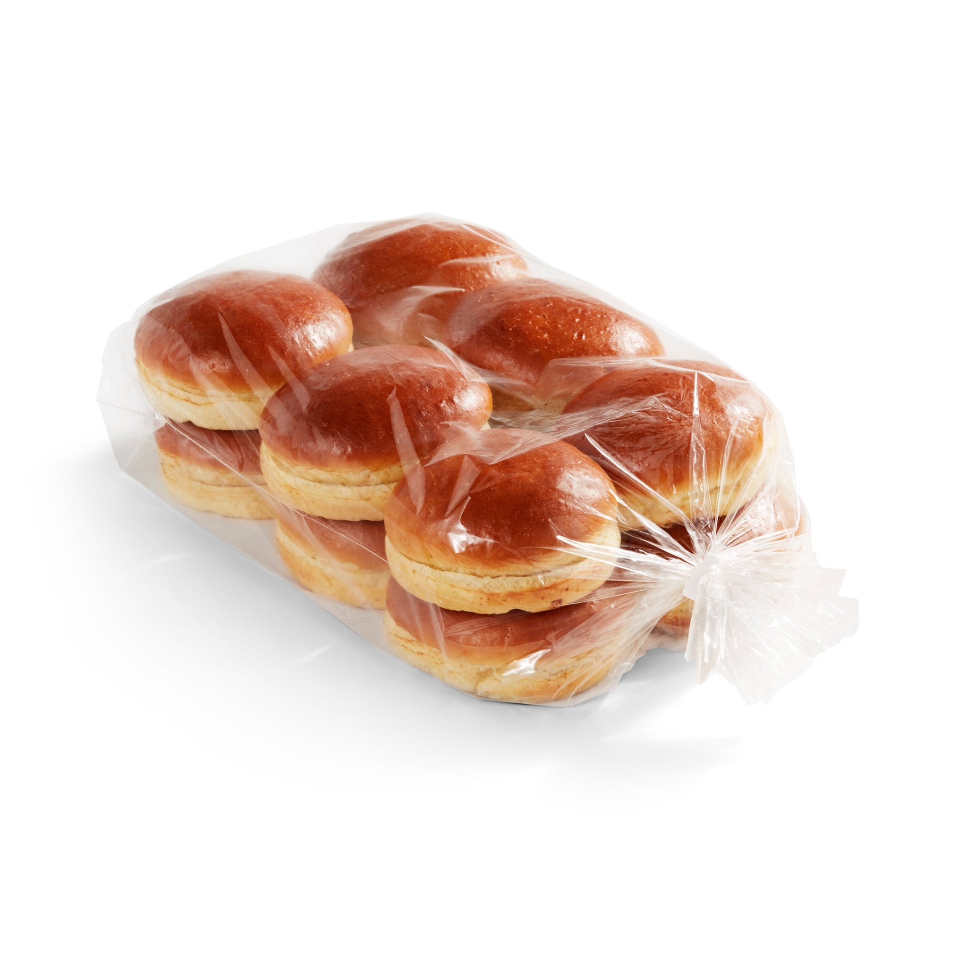 Klosterman 5 Inch Potato Bun With Shine 96 Count Packs - 1 Per Case.