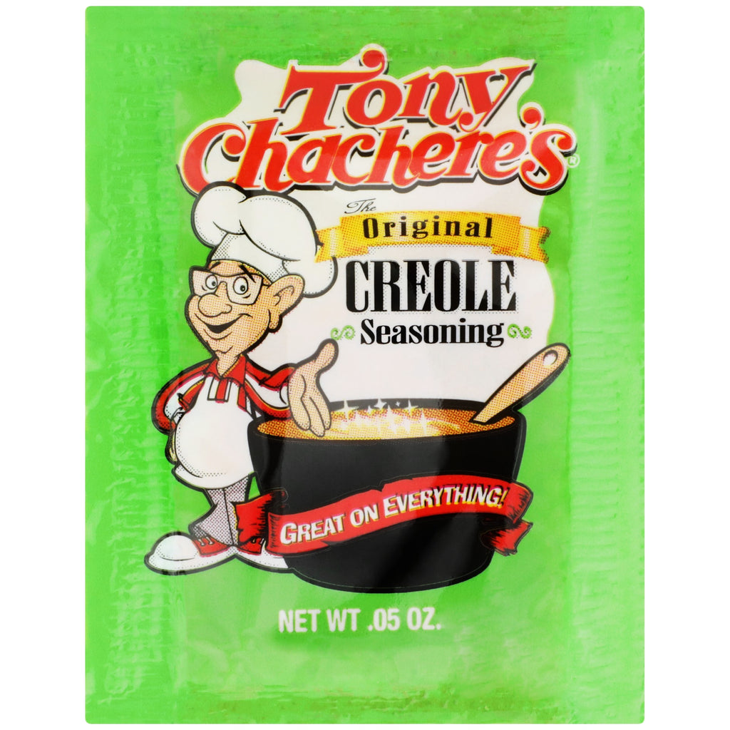 Tony Chachere's Creole Seasoning Packets 0.05 Ounce Size - 1000 Per Ca