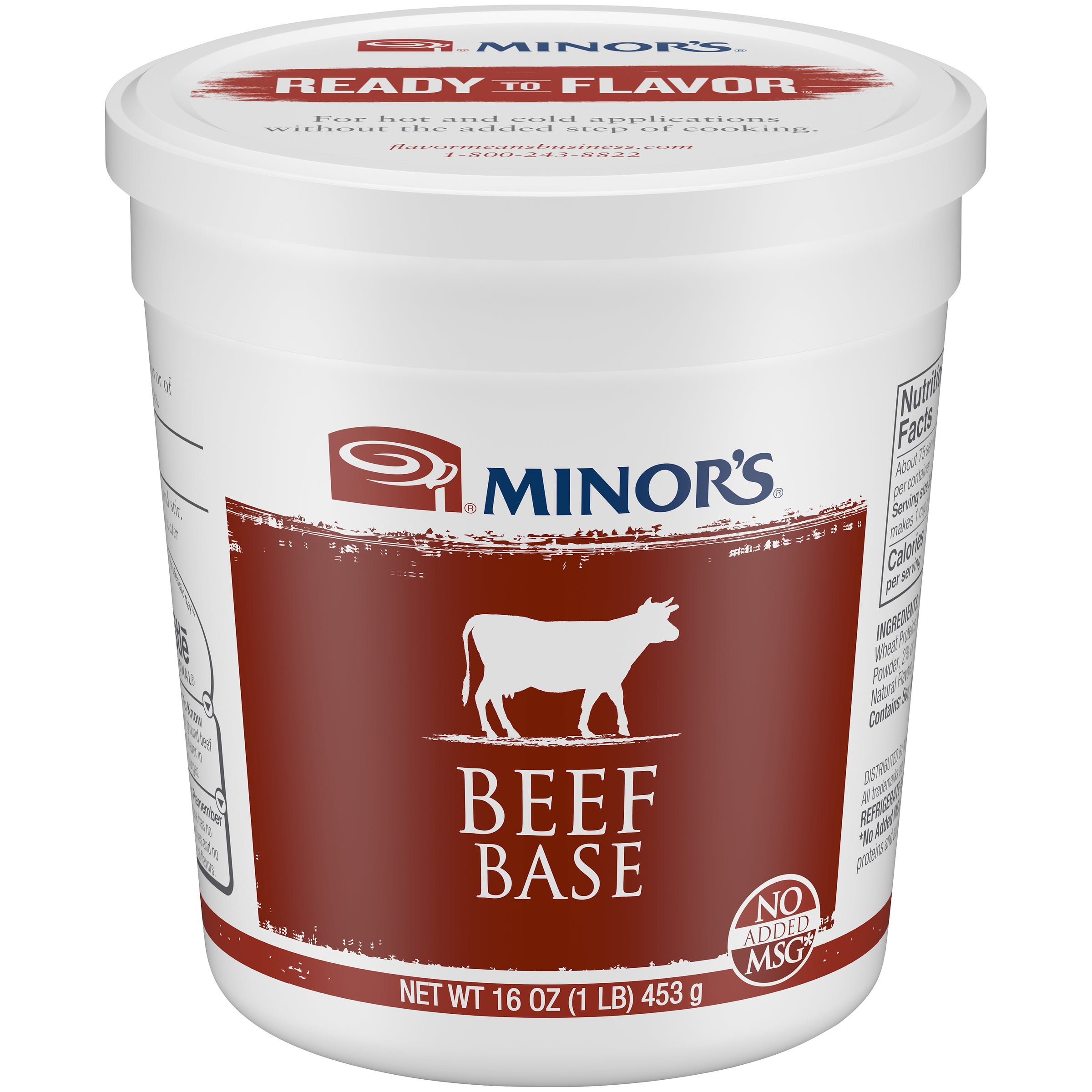 Minor's Beef Base (No Added Msg) 1 Pound Each - 12 Per Case. – WebFoodStore