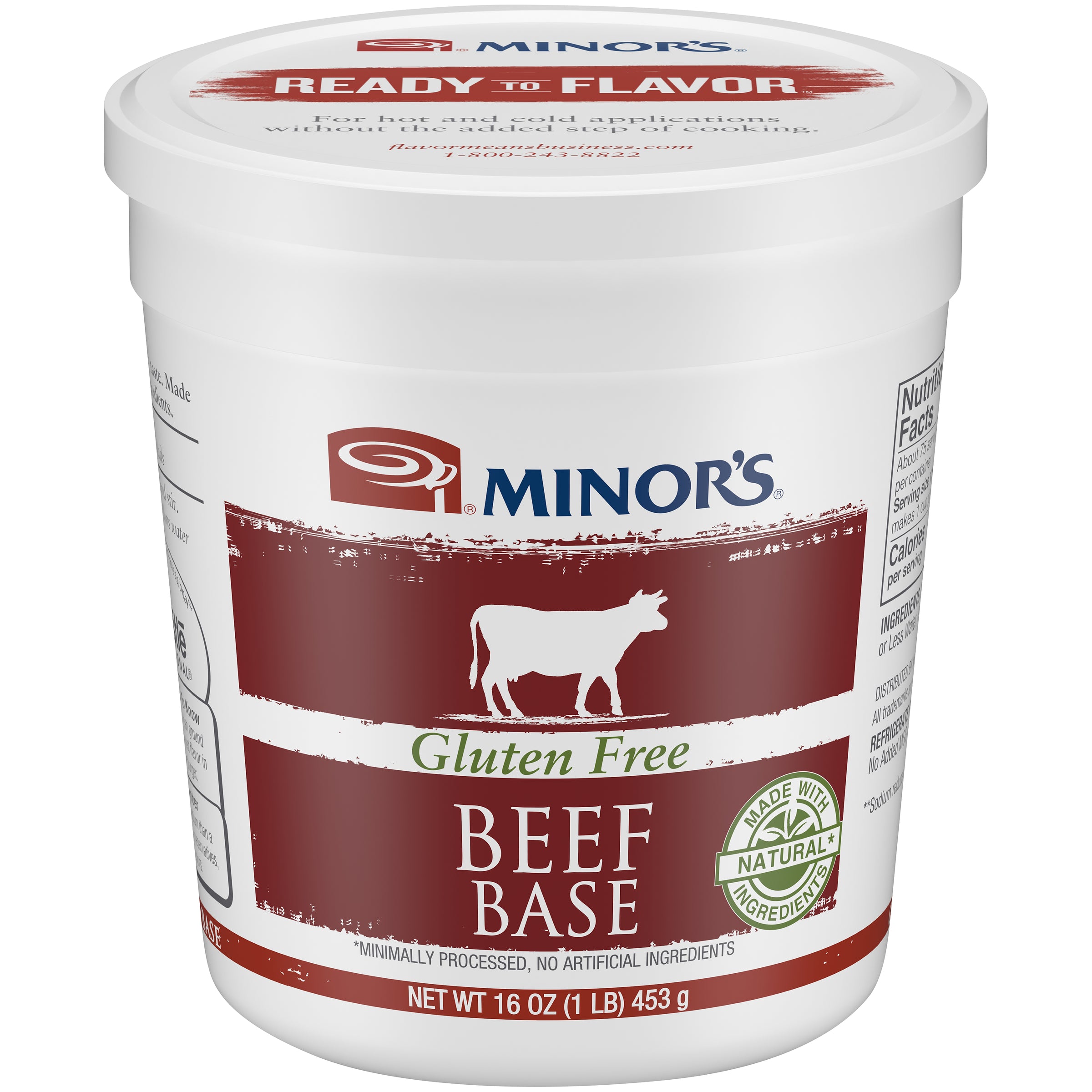 Minor's Gluten Free Beef Base Made With Natural Ingredients 1 Pound Ea ...