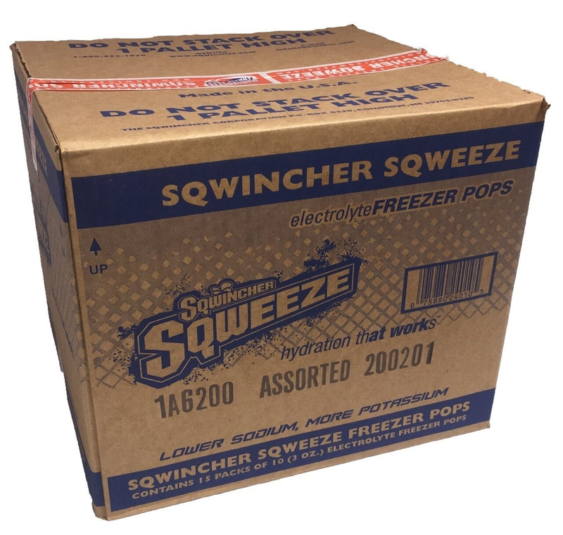 Sqwincher Sqweeze Electrolyte Freezer Pops Flavor Pack 10 Each - 15 Pe