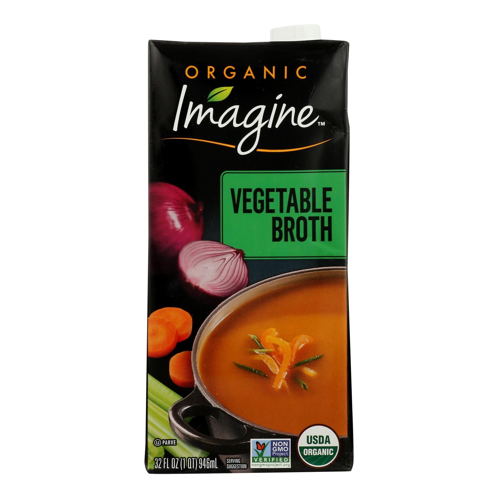 Imagine Foods - Broth Vegetable - Case of 6-32 Fluid Ounce – WebFoodStore