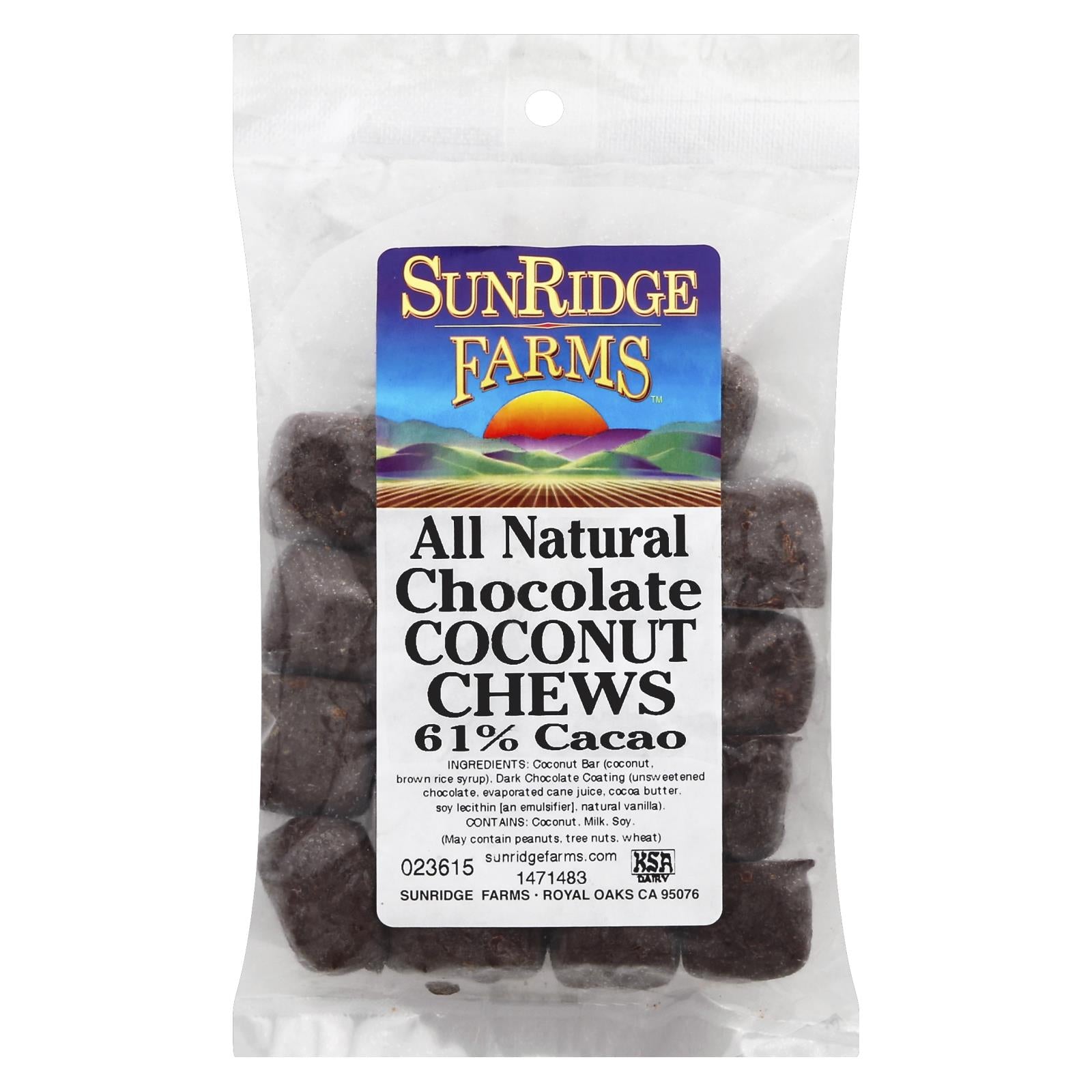 Sunridge Farms Dark Chocolate Coconut Chews - Single Bulk Item - 10LB ...