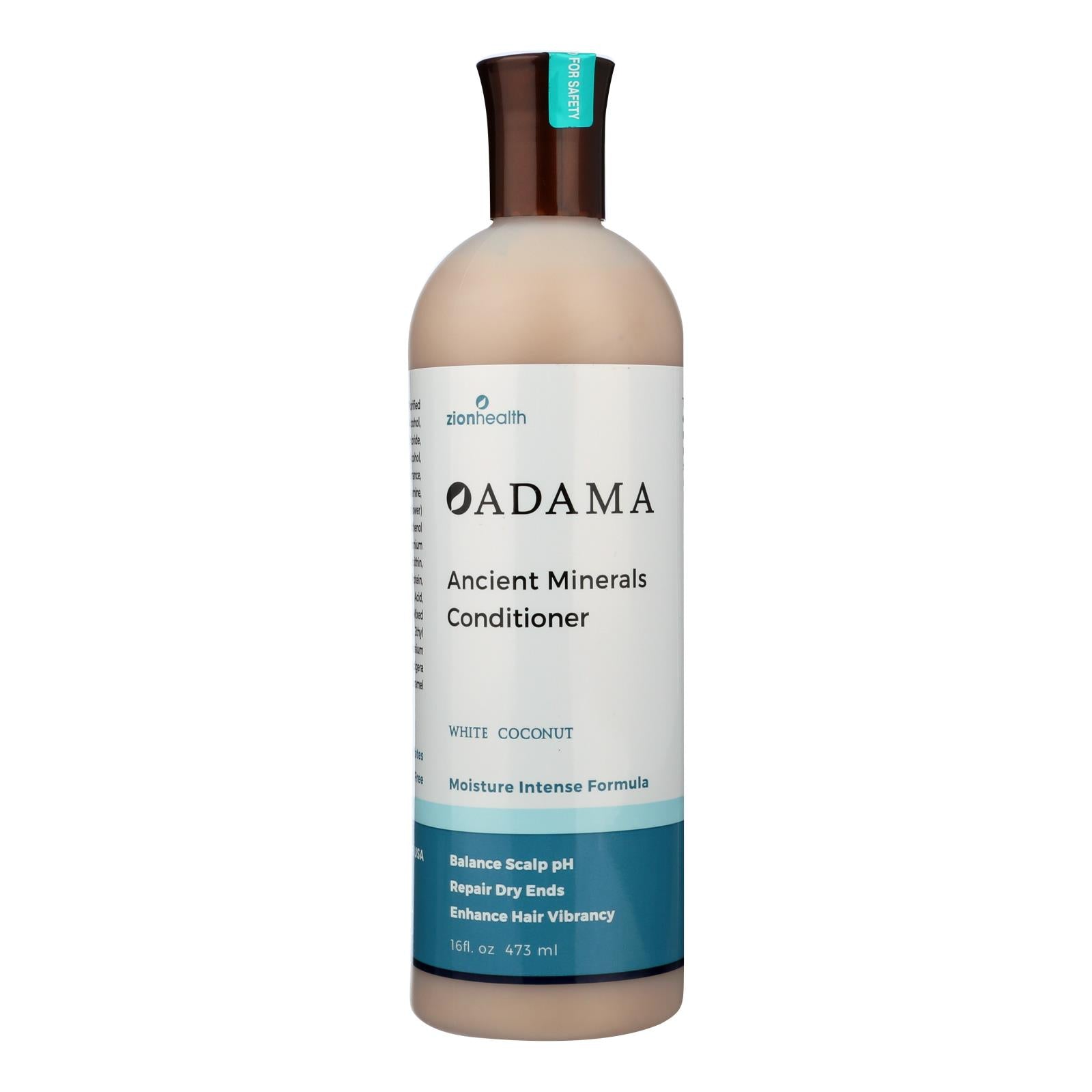 Zion Health Adama Minerals Anti Frizz Conditioner - White Coconut - 16