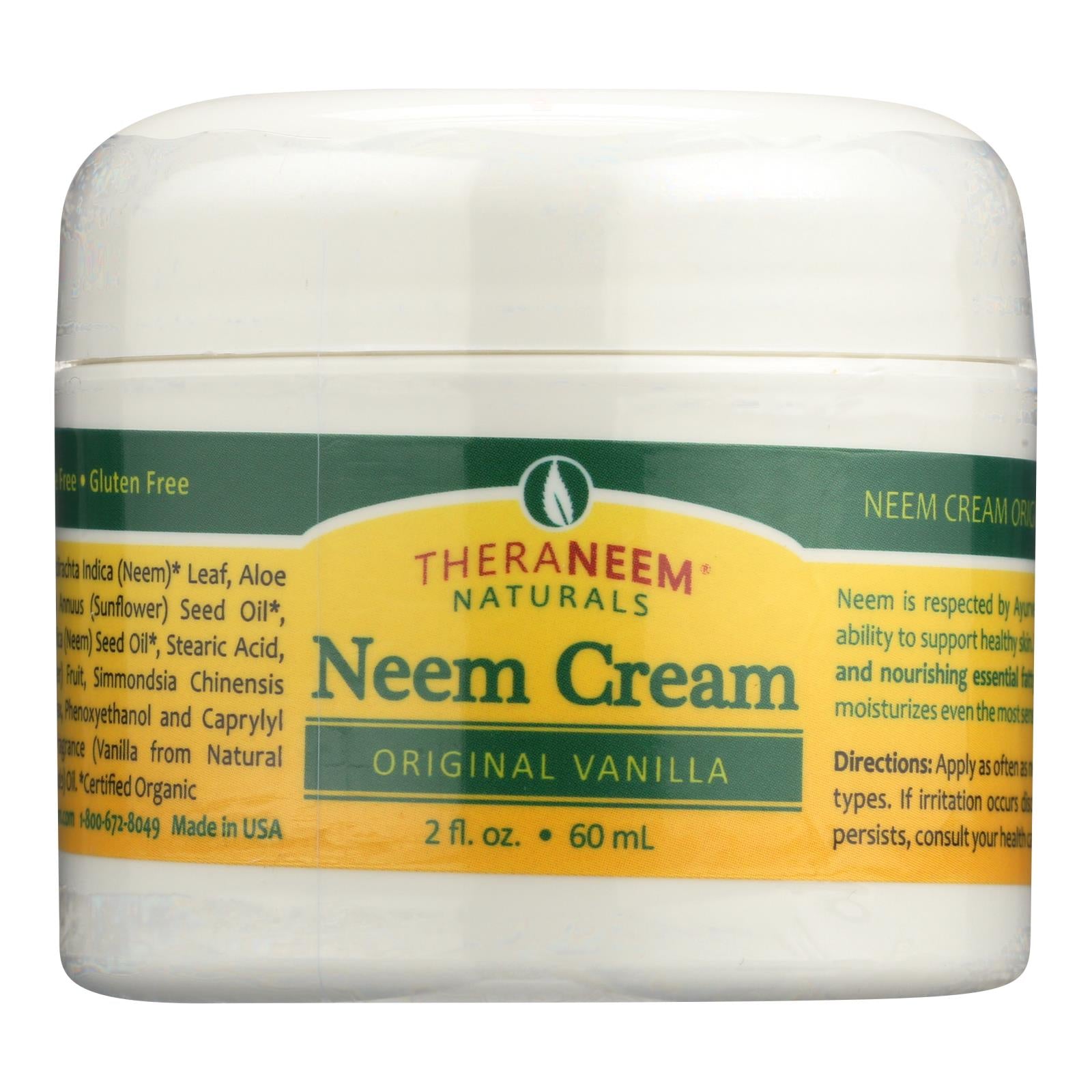 Theraneem Naturals Original Vanilla Neem Cream - 1 Each - 2 Fluid Ounc