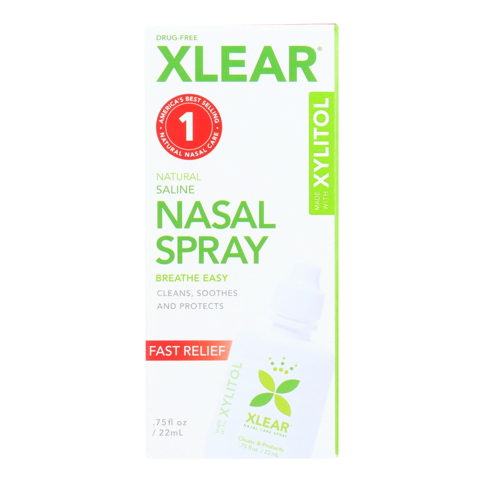Xlear - Nasal Spray Sinus Single - .75 Fluid Ounce