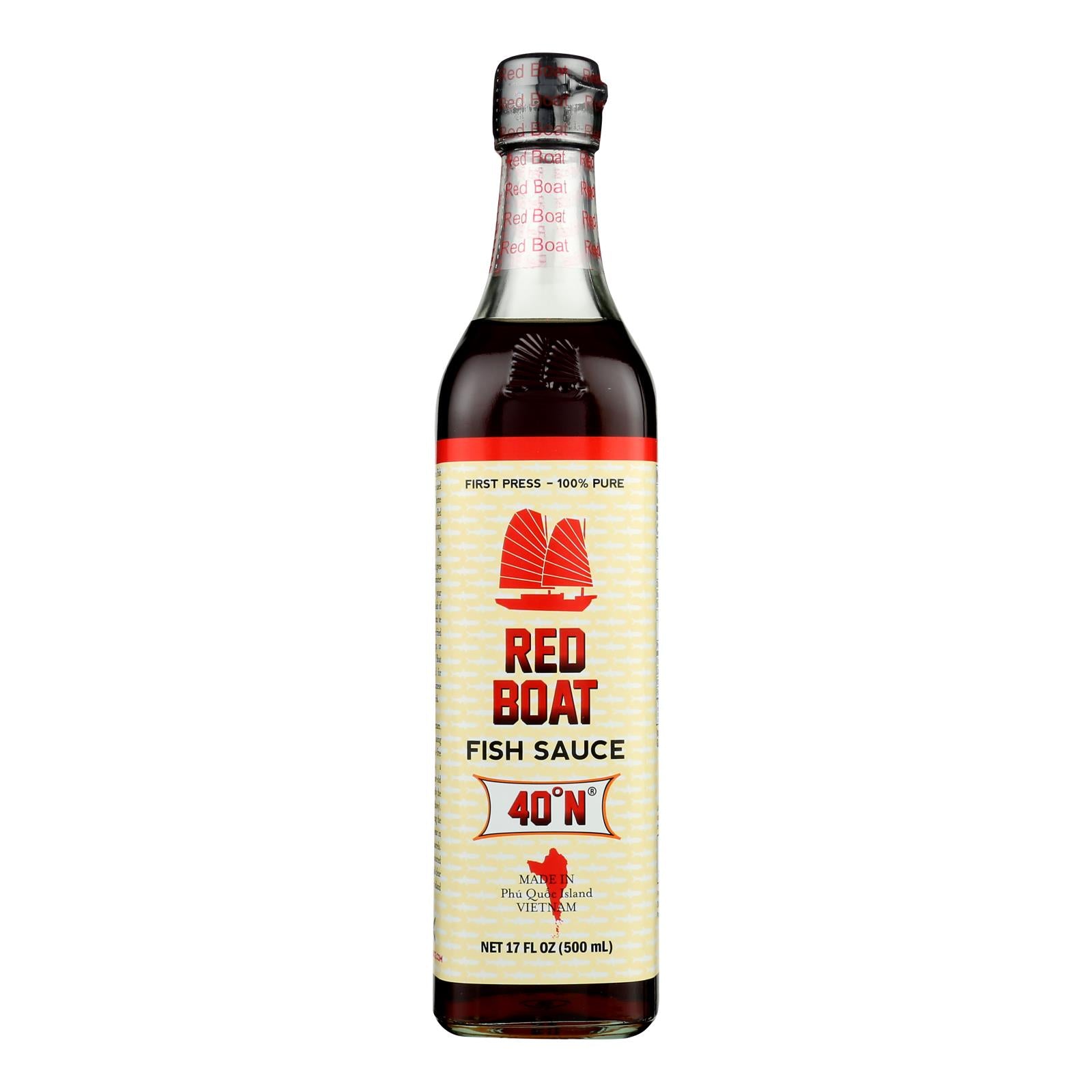 Red Boat Fish Sauce's Primary Ingredient - Case of 12 - 17 Ounce ...
