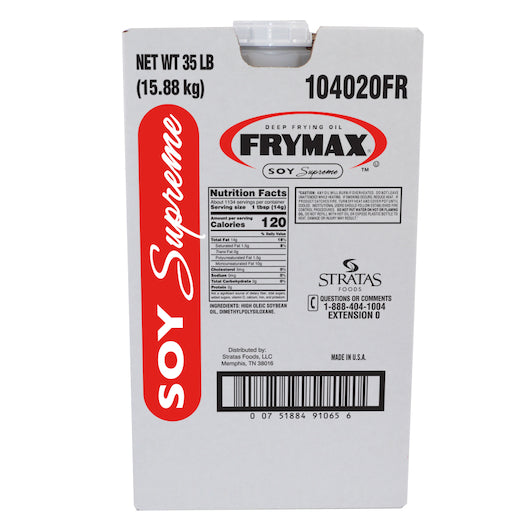 Frymax Soy Supreme Frying Oil 35 Pound Each - 1 Per Case.