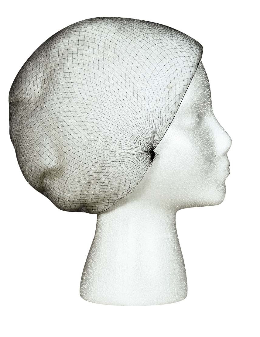 Cellucap 28 Inch Nylon Black Brown Disposable Hairnet 10 - 144 Ea