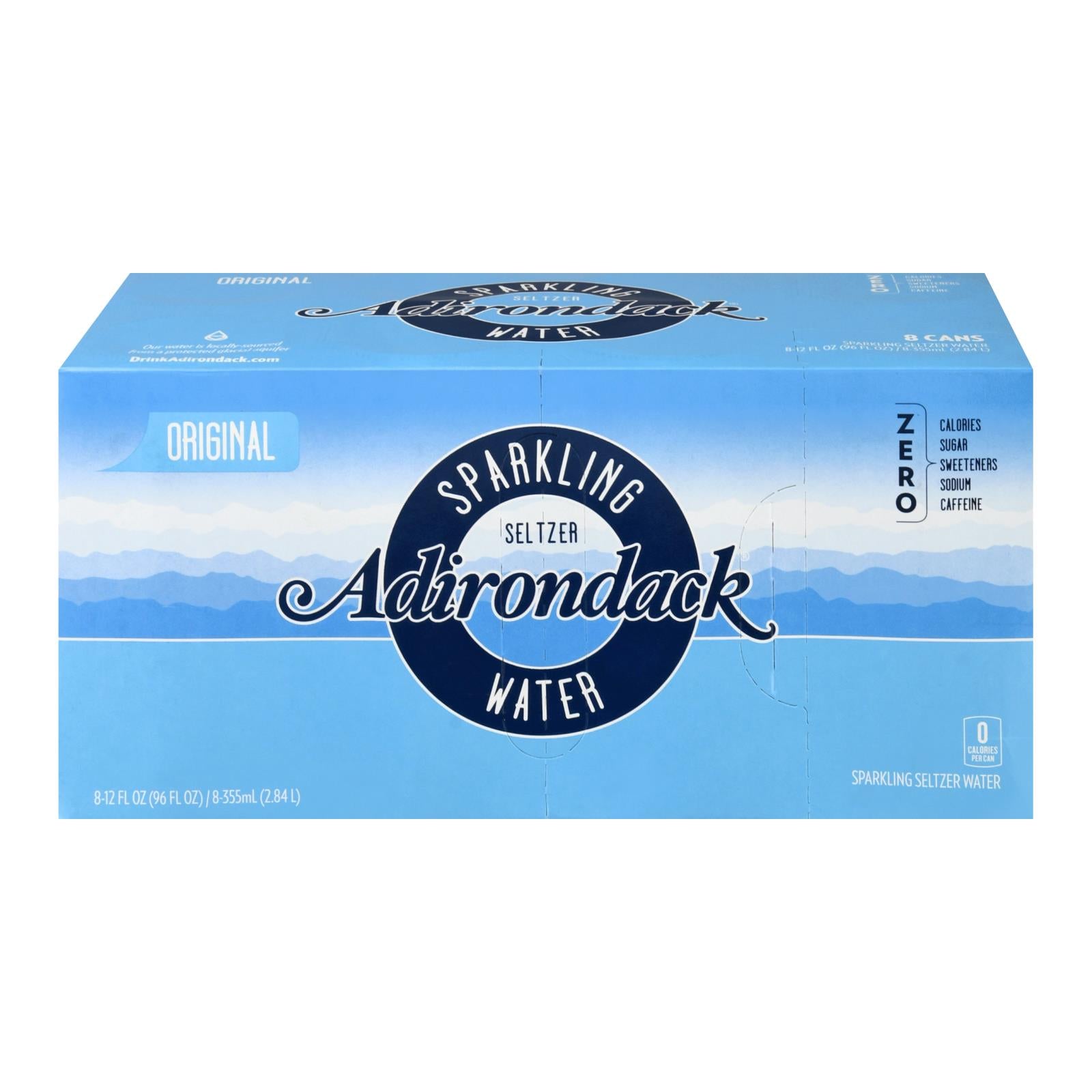 Adirondack - Seltzer Sparkling Water Originl - Case of 3-8/12 Fluid Ou