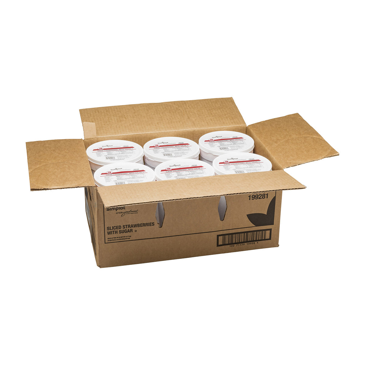 Simplot Simple Goodness Fruit Sliced Strawberries With Sugar 6.5 Pound