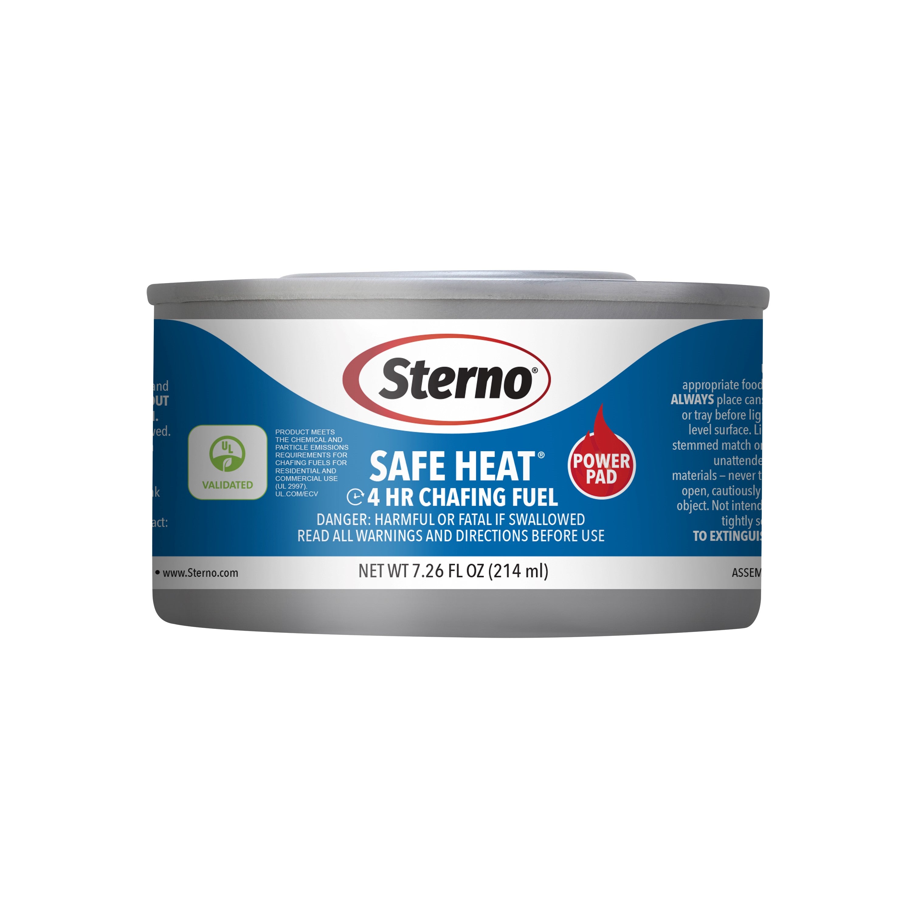 Sterno Safe Heat W Power Pad Hr Chafing Dish Fuel 24 Each 1 Per Case