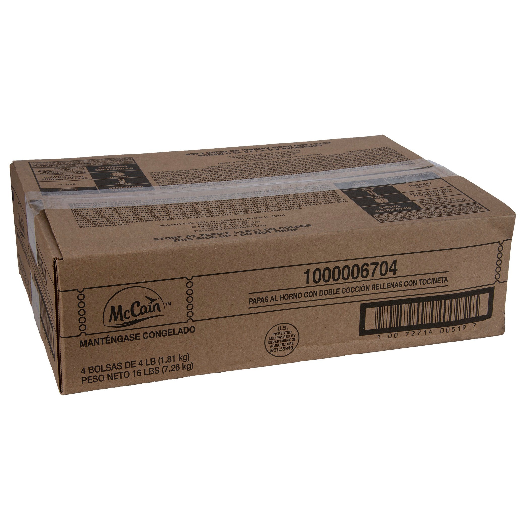 Mccain® Ultimate Twice Baked Potatoes 4 Pound Each - 4 Per Case.