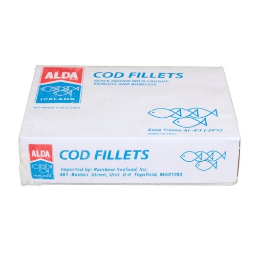 Frozen Seafood Commodity Cod Fillet Cello 1 To 3 Count 5 Pound Each