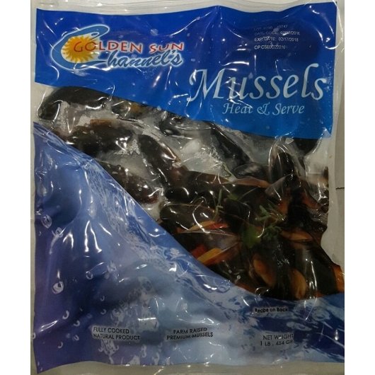 Frozen Seafood Commodity Mussels Whole Shell Cooked 1 Pound Each - 10 ...