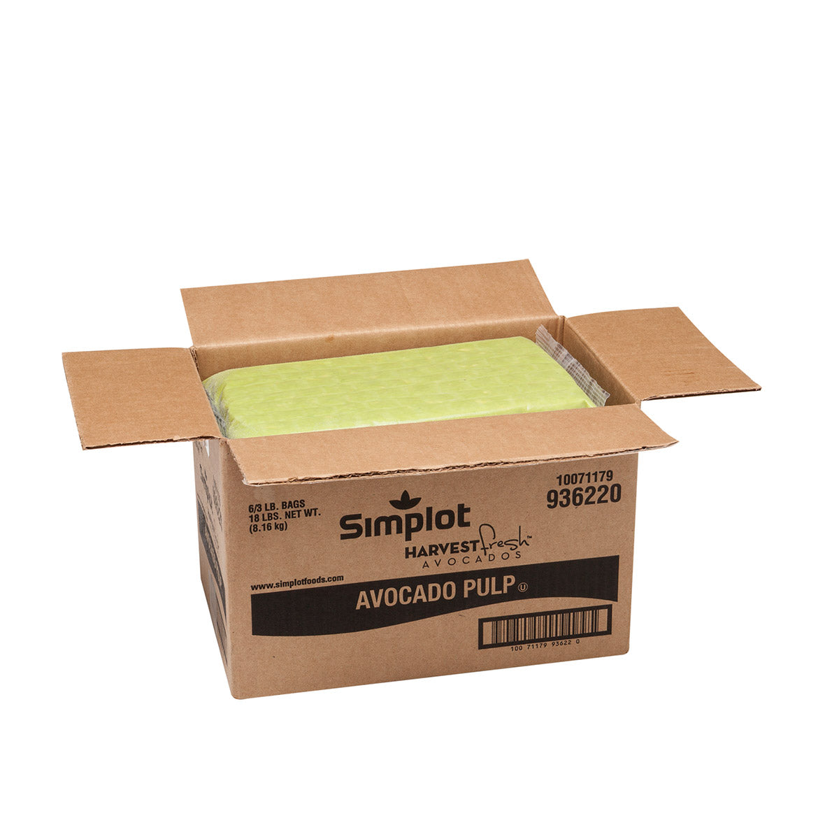 Simplot Harvest Fresh Avocados Avocado Pulpfrozen 3 Pound Each - 6 Per