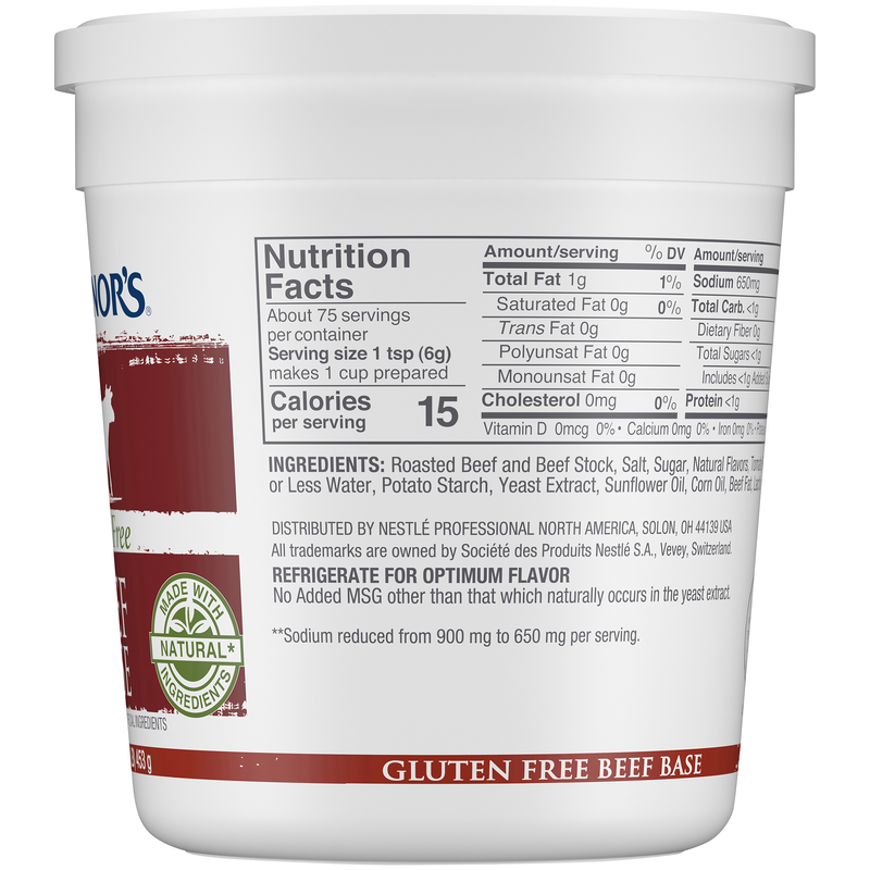 Minor's Gluten Free Beef Base Made With Natural Ingredients 1 Pound Ea