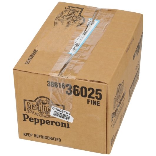 Margherita Pepperoni Fine Grind Hog Casing Sticks 5 Pound Each - 2 Per