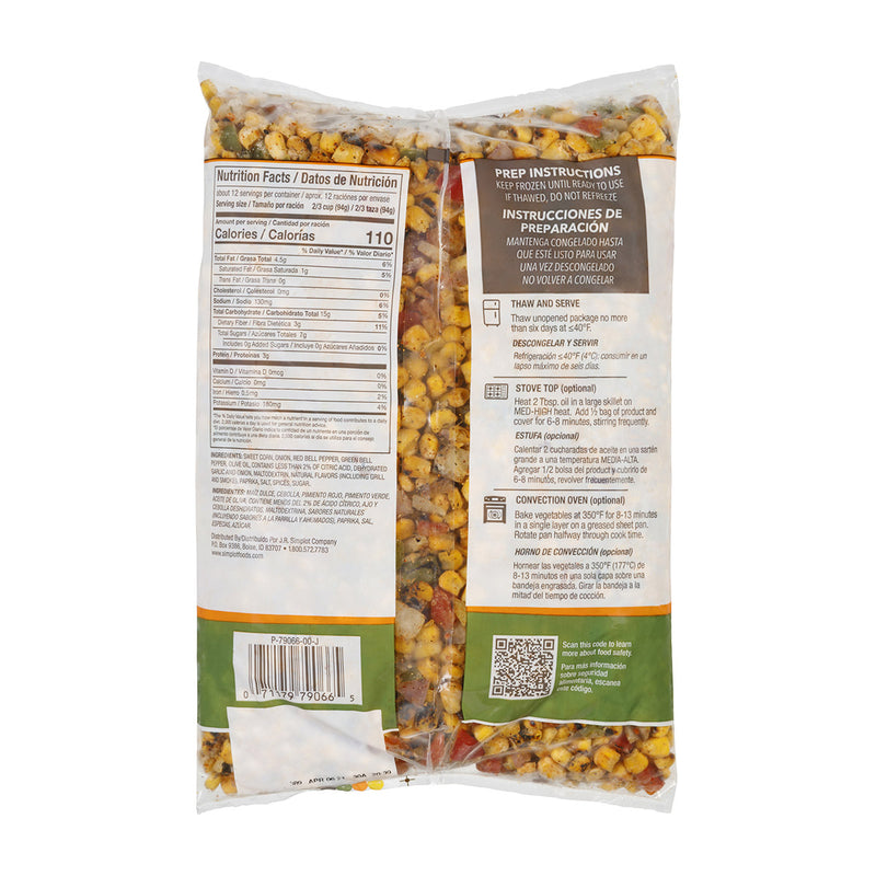 Simplot Roastworks Flame Roasted Sweet Corn & Peppers Blend 2.5 Pound
