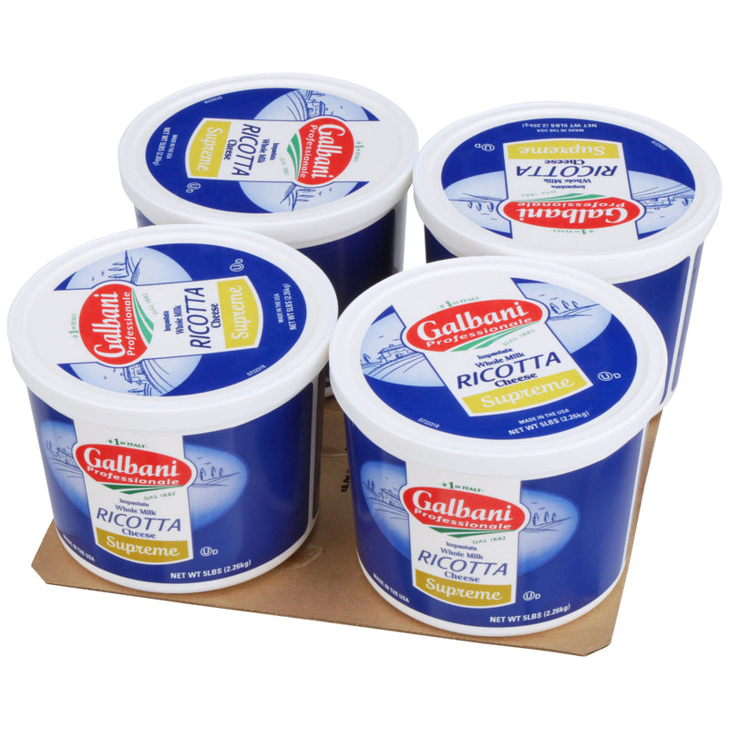 Galbani Whole Milk Supreme Impastata Ricotta 5 Pound Each - 4 Per Case