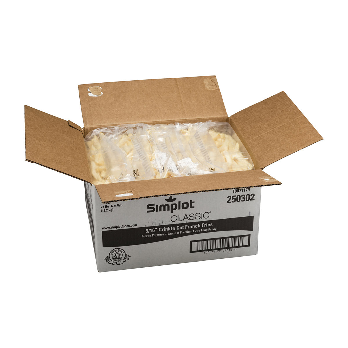 Simplot Classic Fries 6" Premium Crinkle Cut Fries 4.5 Pound Each - 6 ...