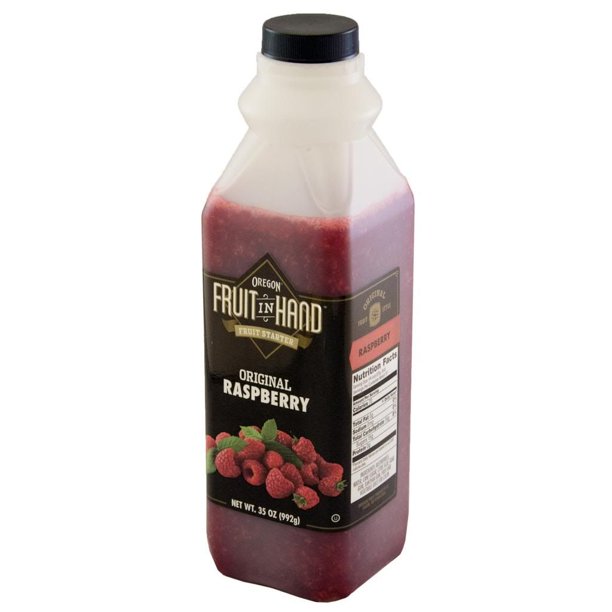 Oregon Fruit Products Fruit In Hand Raspberry Pourable Fruit Puree 35