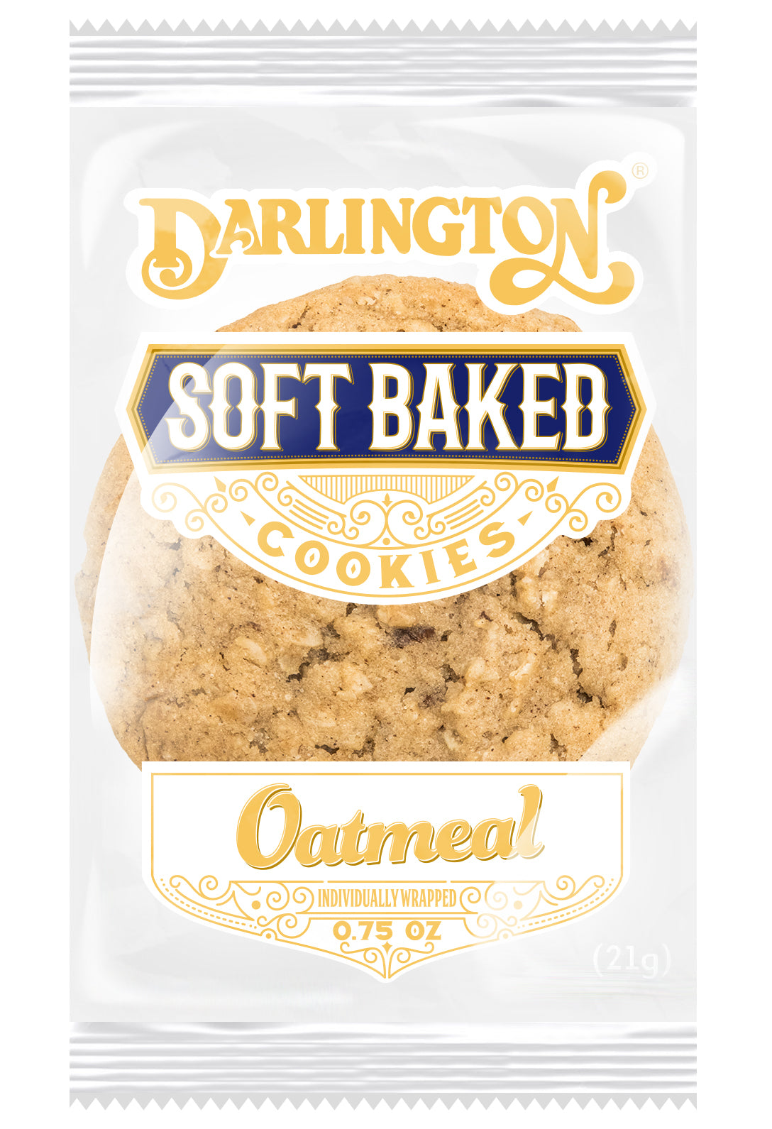 Darlington Soft Baked Oatmeal Cookies Individually Wrapped 1 Count Pac