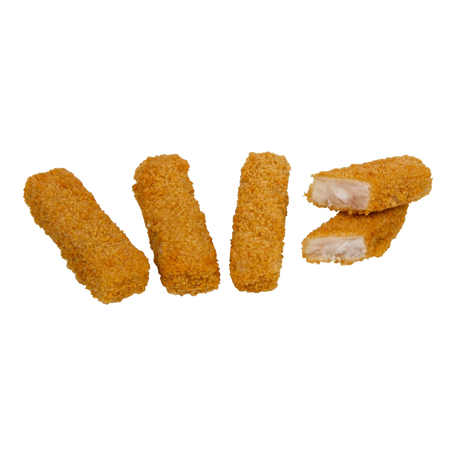 Whole Grain Breaded Pollock Fish Sticks Oven Ready 10 Pound Each - 1 P