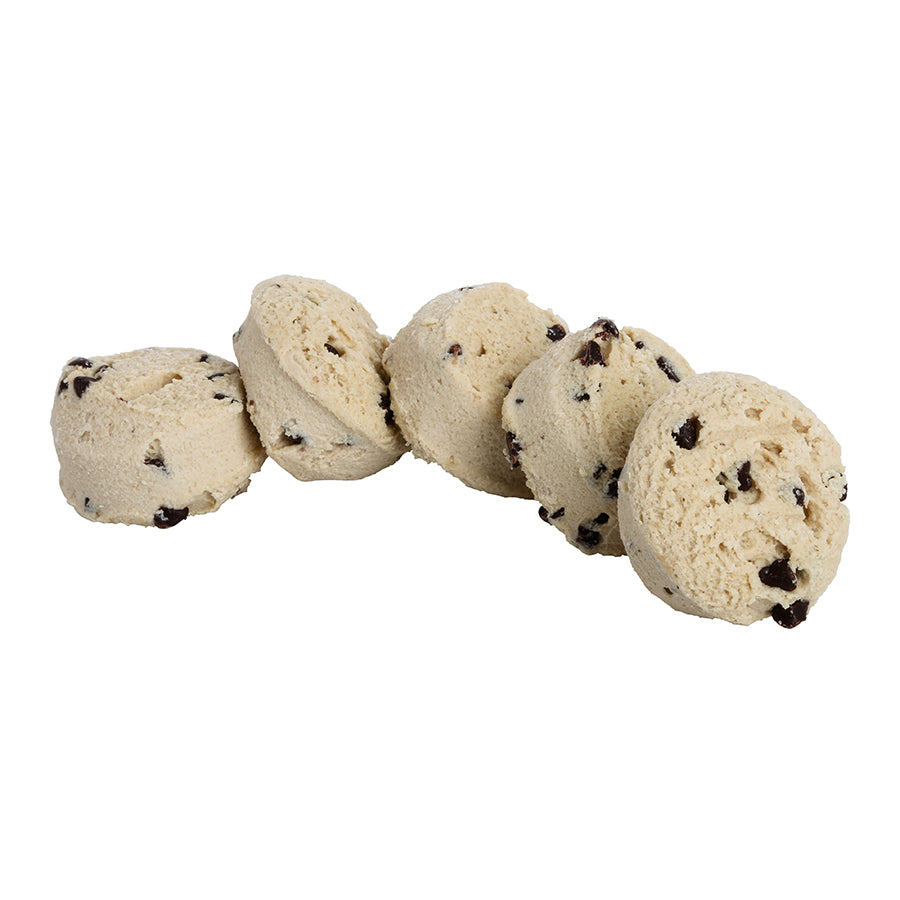 Frozen Cookie Dough Chocolate Chip Bulk Bag 1 Ounce Size - 320 Per Cas