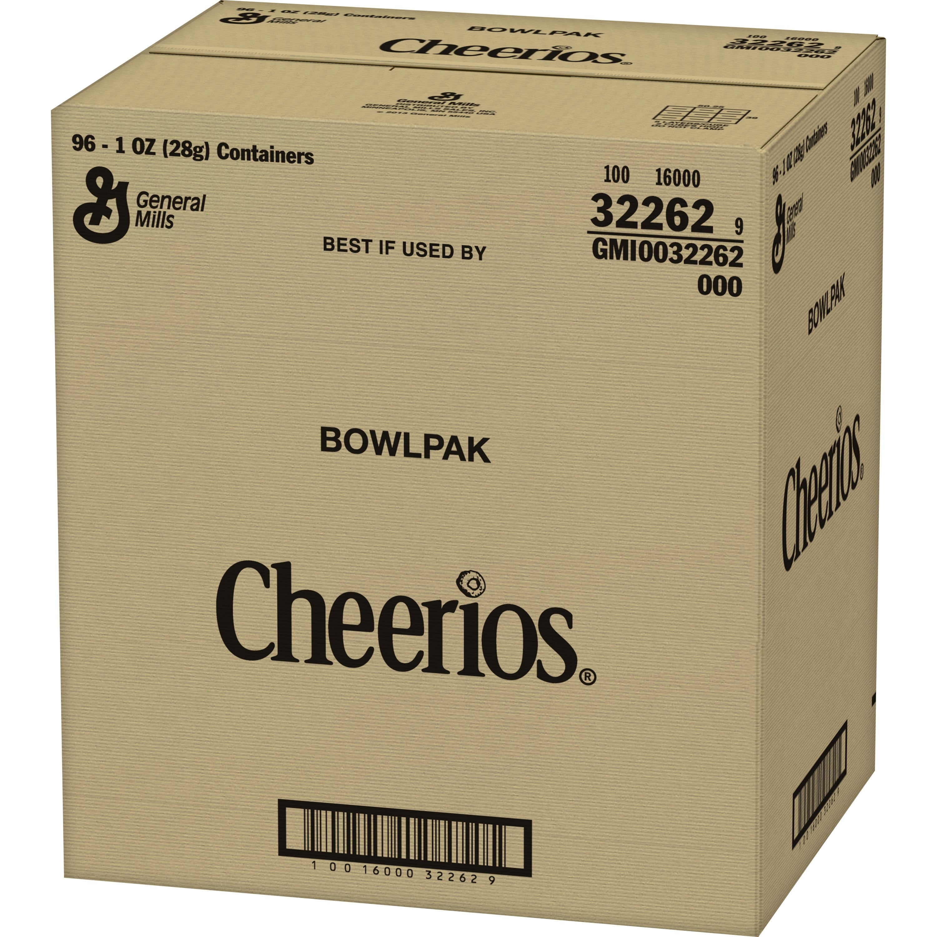 Cheerios Cereal Single Serve Bowlpak 1 Ounce Size - 96 Per Case.