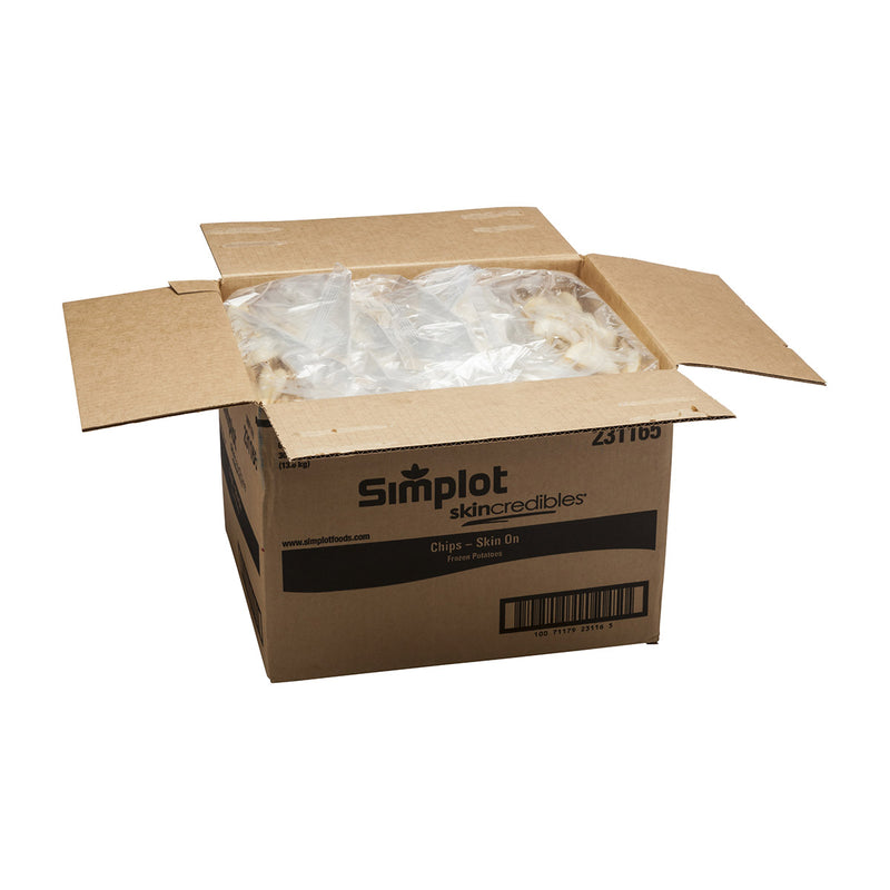 Simplot Skincredibles Potato Chips Skin Onlb 5 Pound Each - 6 Per Case