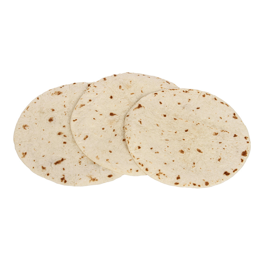 Mission 6" Heat Pressed Flour Tortillas 12 Count Packs - 24 Per Case.