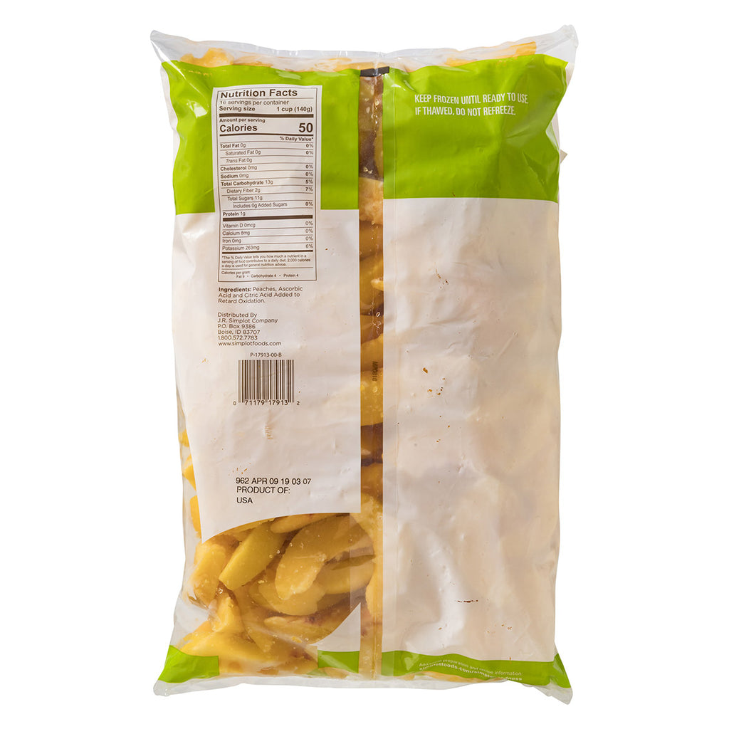 Simplot Simple Goodness Fruit Sliced Peacheslb 5 Pound Each - 4 Per Ca