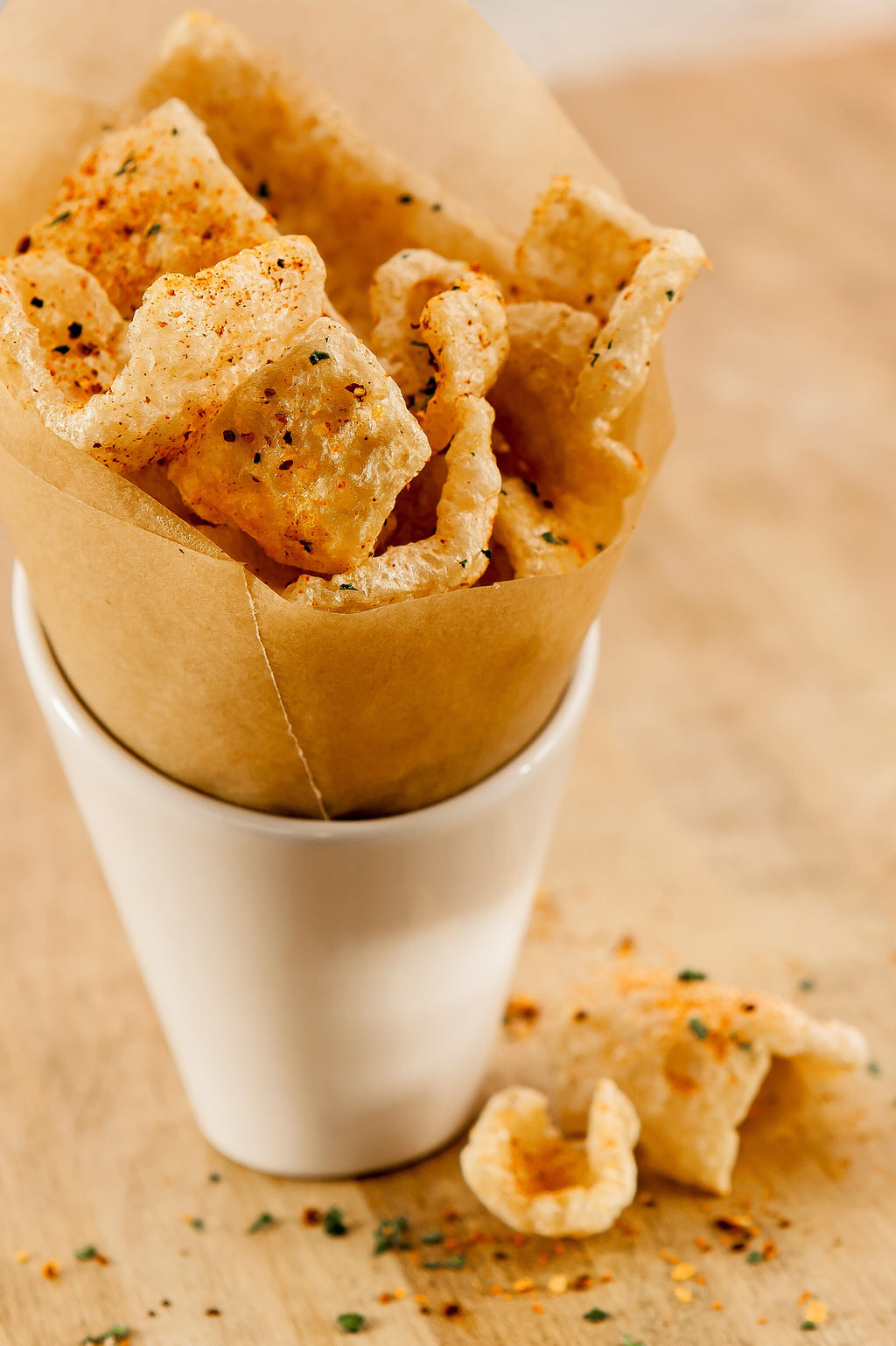 Rendered Pork Skin Pellets 15 Pound Each - 1 Per Case.