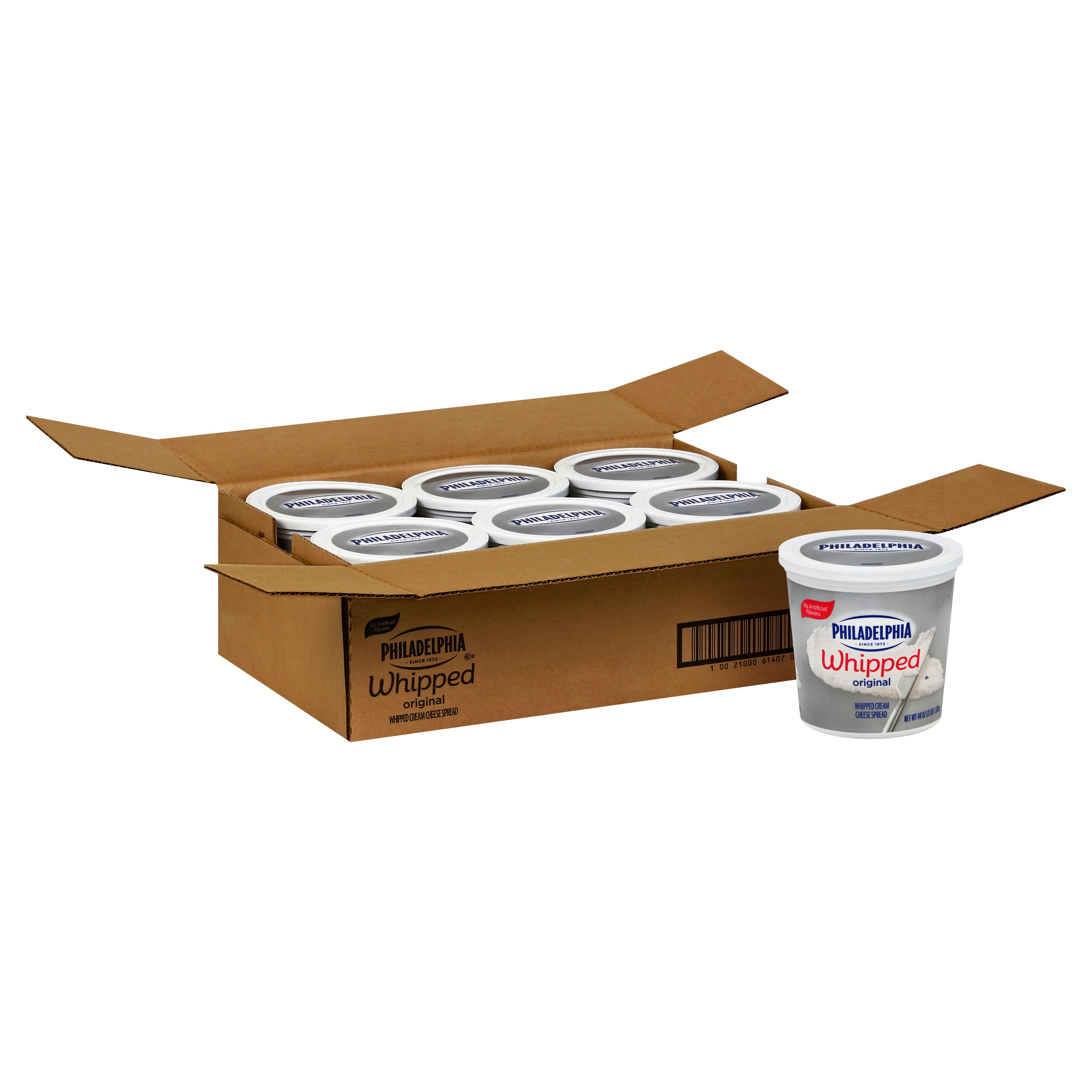 PHILADELPHIA Original Whipped Cream Cheese Spread 48 Ounce Tub 6 Per C