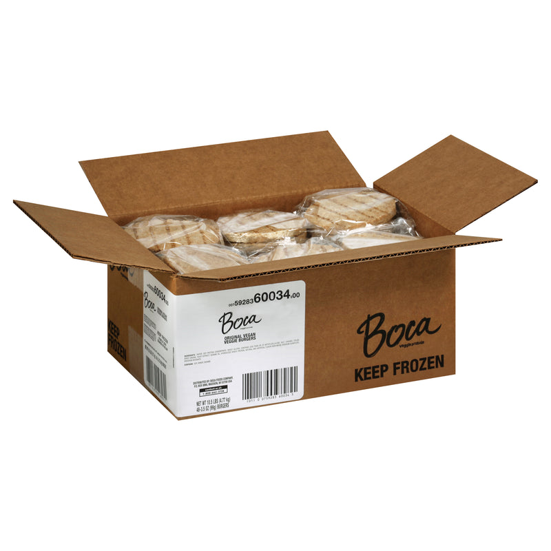 BOCA Original Vegan Burger 3.5 Ounce Patty 48 Per Case