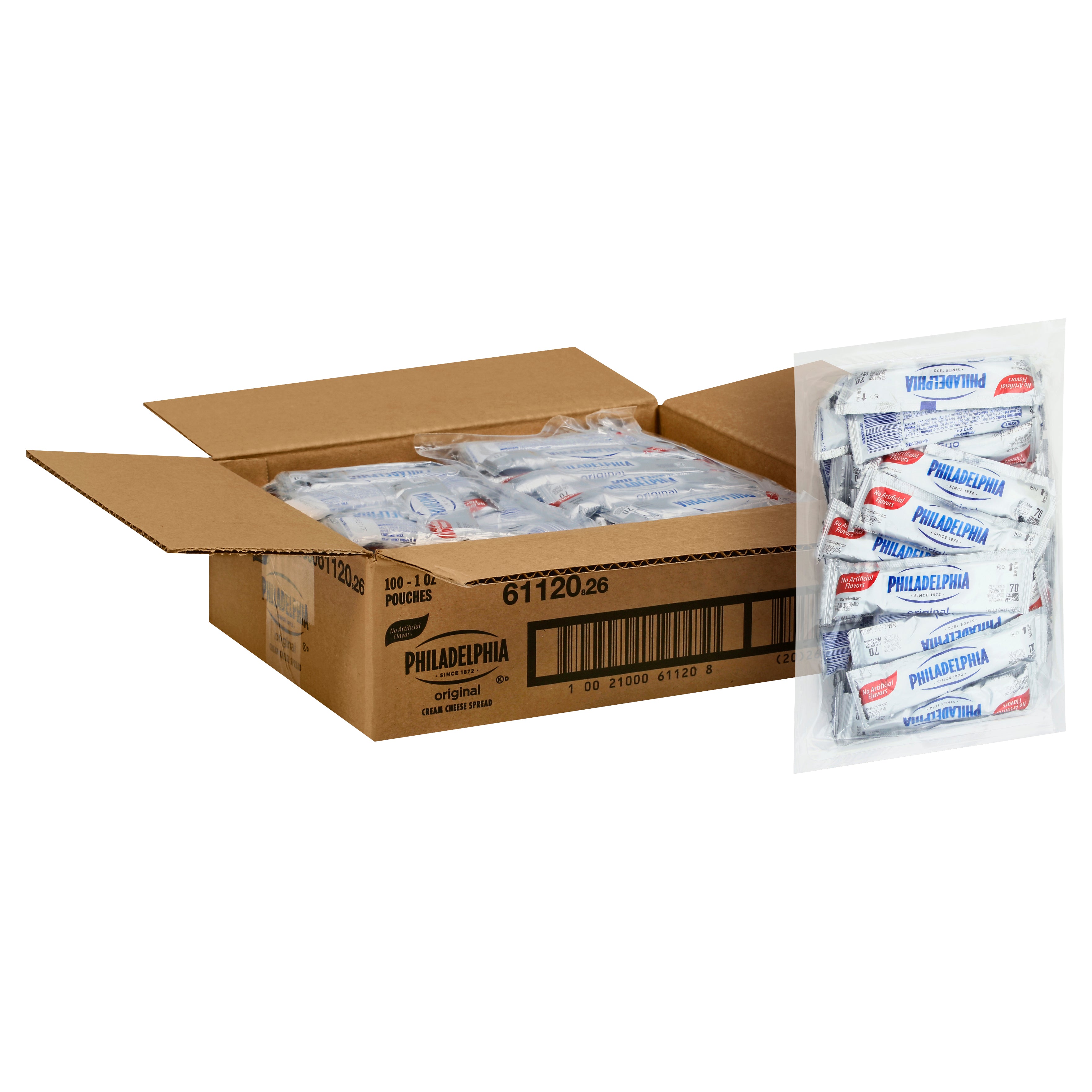 Philadelphia Original Cream Cheese Spread 100 Case Pack 1 Packets ...