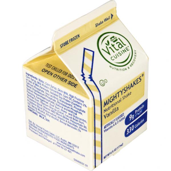 Hormel Vital Cuisine Mightyshakes Nutritionalshake Vanilla 50 Count Pa ...